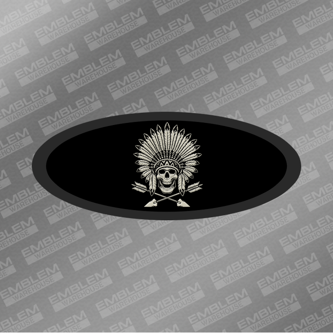 Native American Skull Emblem - Fits F150, F250, F350, F450, Ranger, Ed ...