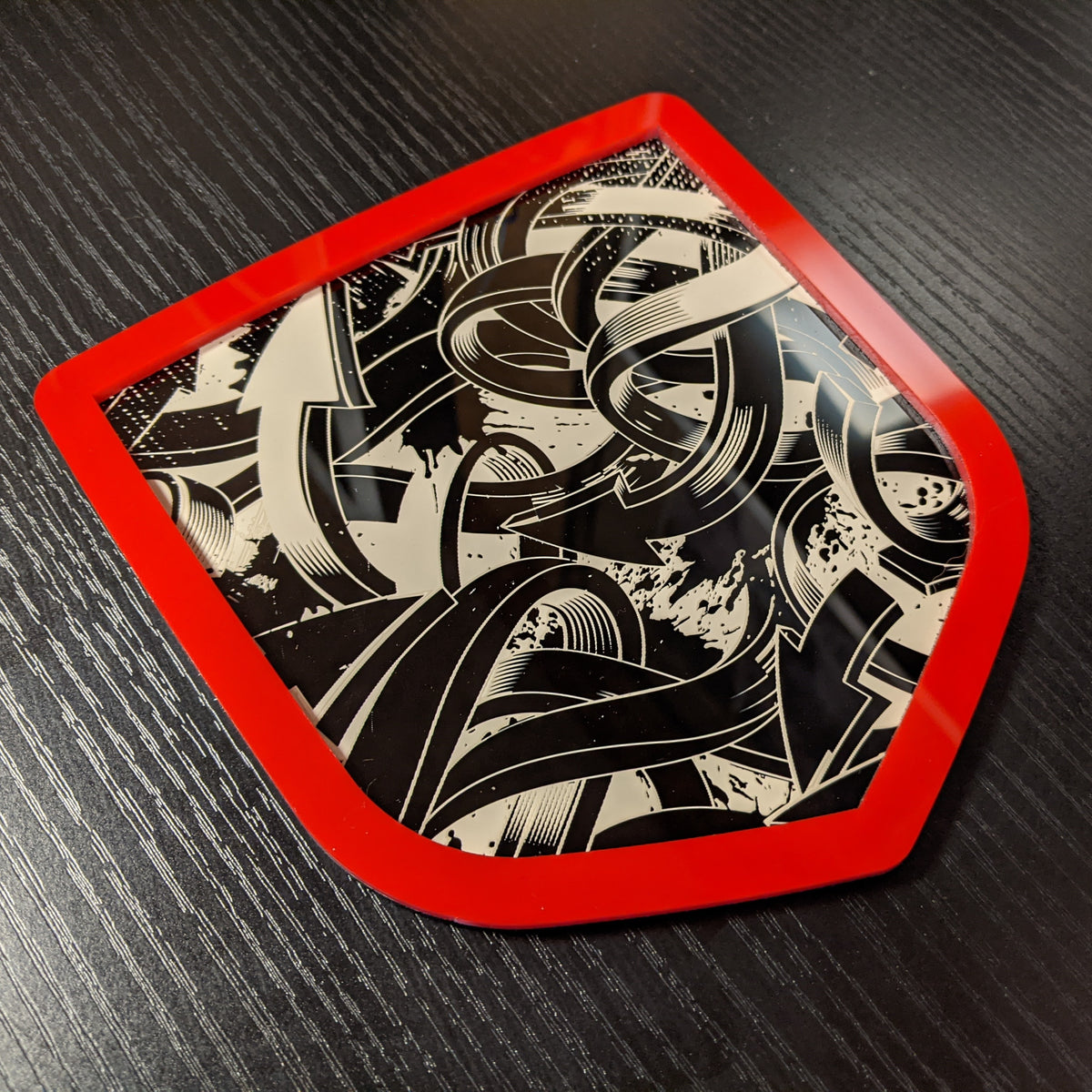 Graffiti Emblem - Fits 2009-2018 RAM Tailgate - Red Border – Truck ...